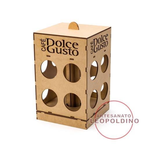 PORTA CAPS GIRATORIA QUADRADA DG - Artesanato Leopoldino